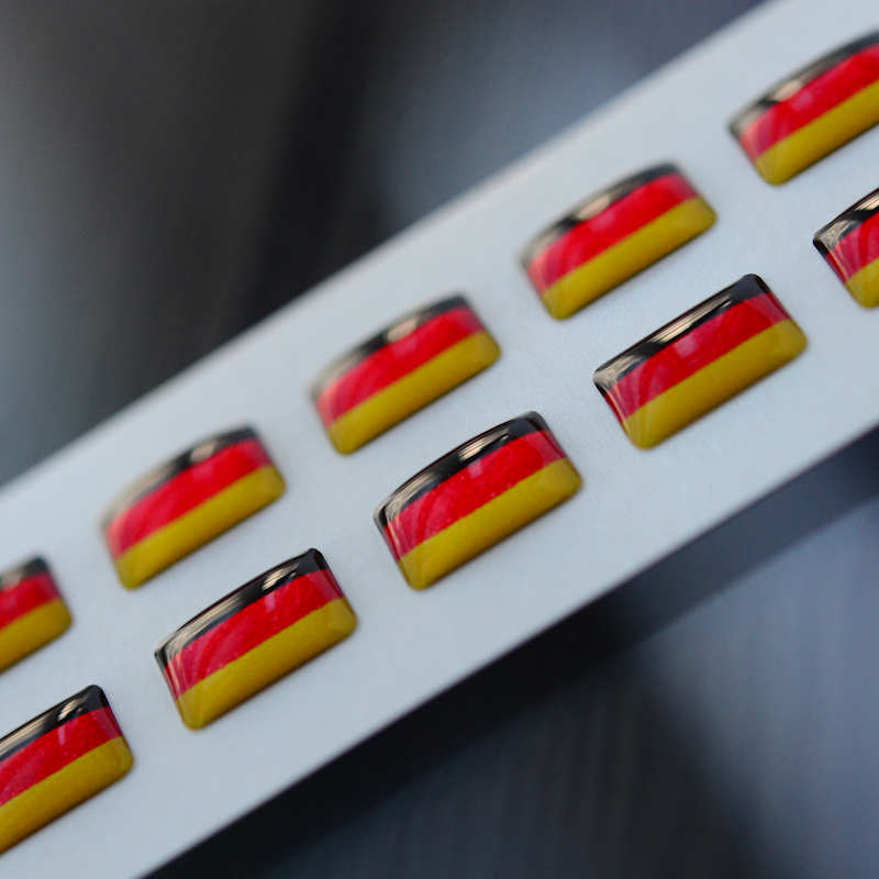 German Flag stickers for name badges - Pinpops®