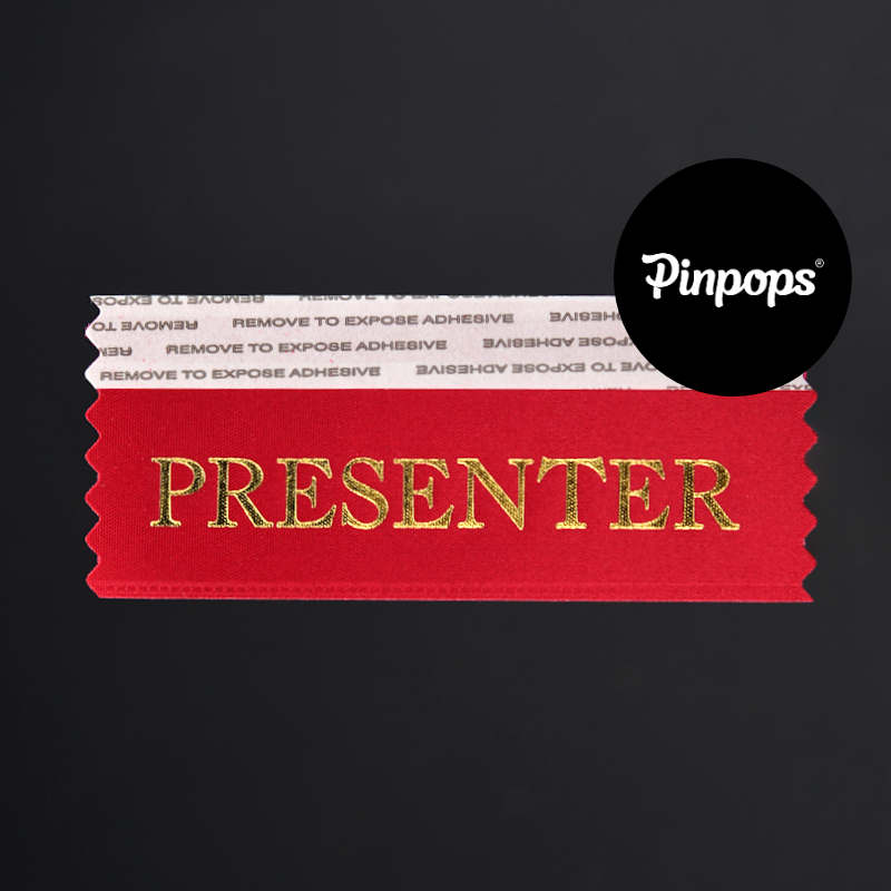 Red PRESENTER Stackable Badge Ribbons - Tennessee - Pinpops®
