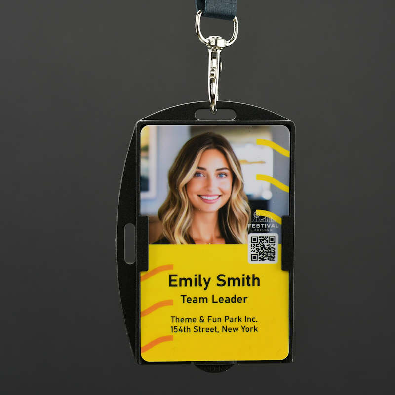 Black Biodegradable ID-Card Holder - Pinpops®
